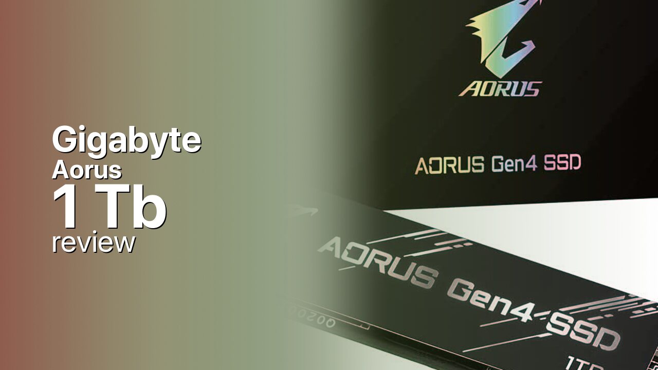 Gigabyte Aorus 1Tb TBW PCIe M 2 4 0 X 4 Review And Speed